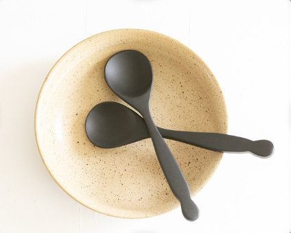 Black Mango Wooden Spoons Set